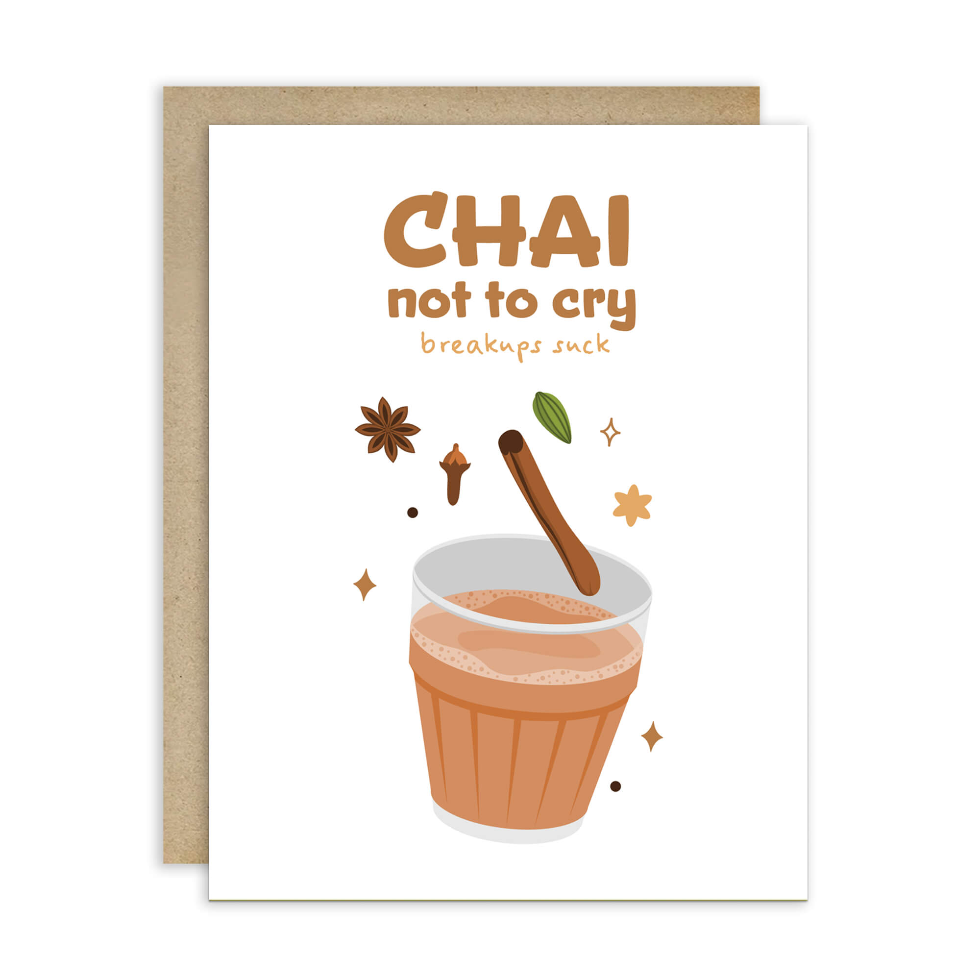 Chai Not to Cry Funny Divorce Card | India Tea Greetings for Breakups ...